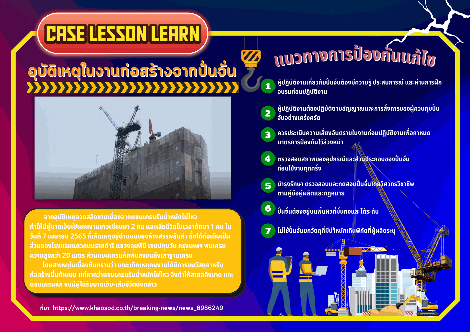 case lesson learn | Safety